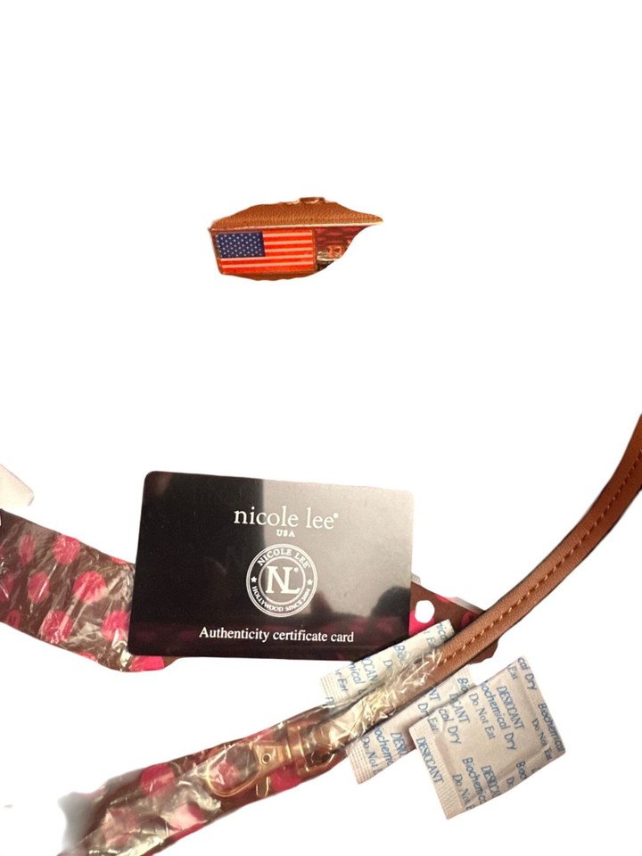 Nicole Lee USA CEst La Vie Bonjour Satchel Handbag W/ Polka Dot Lining ...