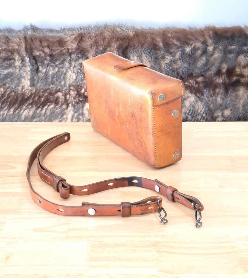 Swiss Army Leather Bag Folding Vintage Military Officer Medic Paramedic ...