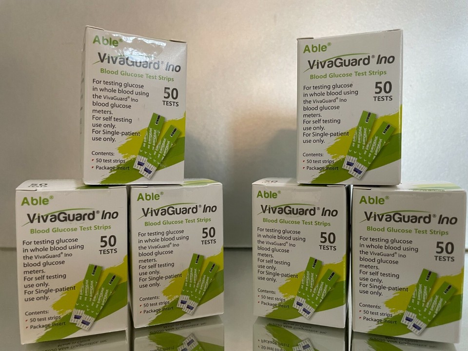 Viva Guard Diabetic Blood Glucose Test Strips QTY 300 EXP 12/2026. FREE ...