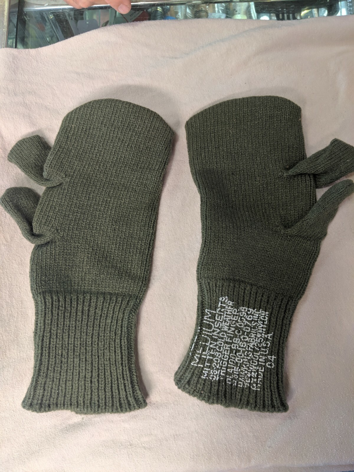 USGI Wool Trigger Finger Mittens Liners Hunting Winter | eBay