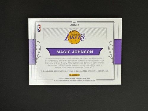 2017-18 Panini National Treasures - All-Decade Patch #ADM-7 Magic Johnson 14/99 | eBay