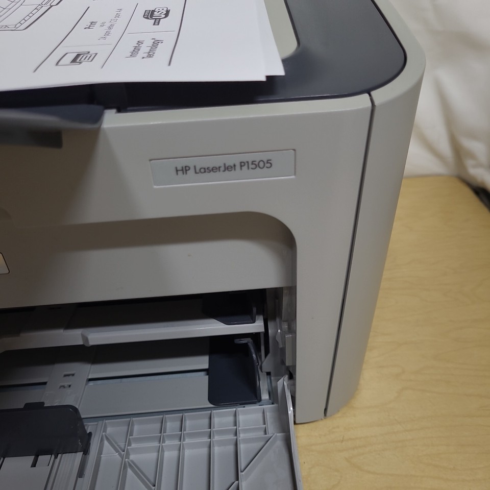 HP LaserJet P1505 Monochrome Black White Printer W/ Toner | eBay