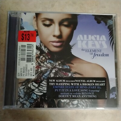 ALICIA KEYS CD The ELEMENT Of FREEDOM (Empire State Of Mind) New Sealed ...
