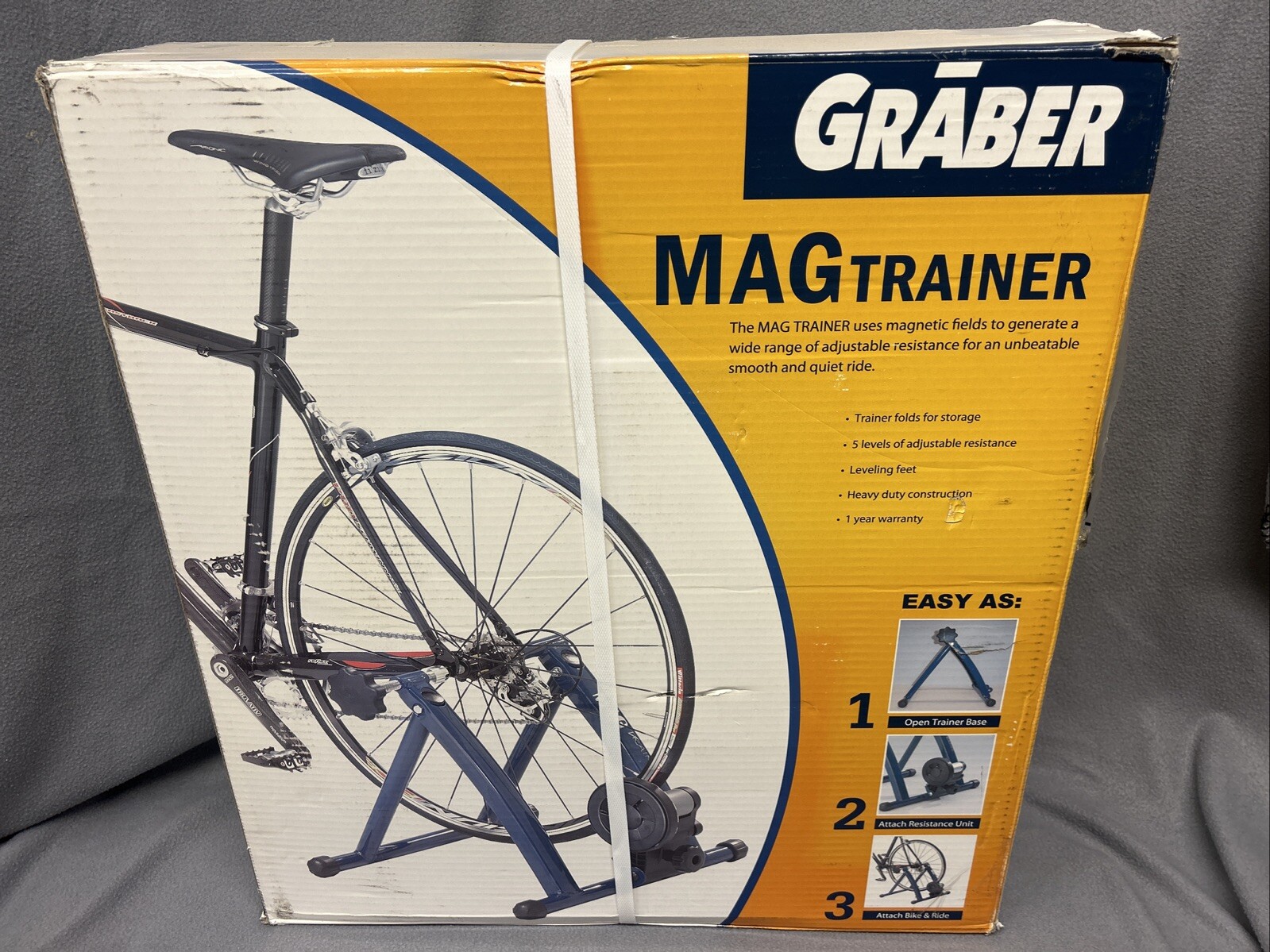 Graber Mag Trainer Exercise Stationary Magnetic Bike Pedal Bicycle ...