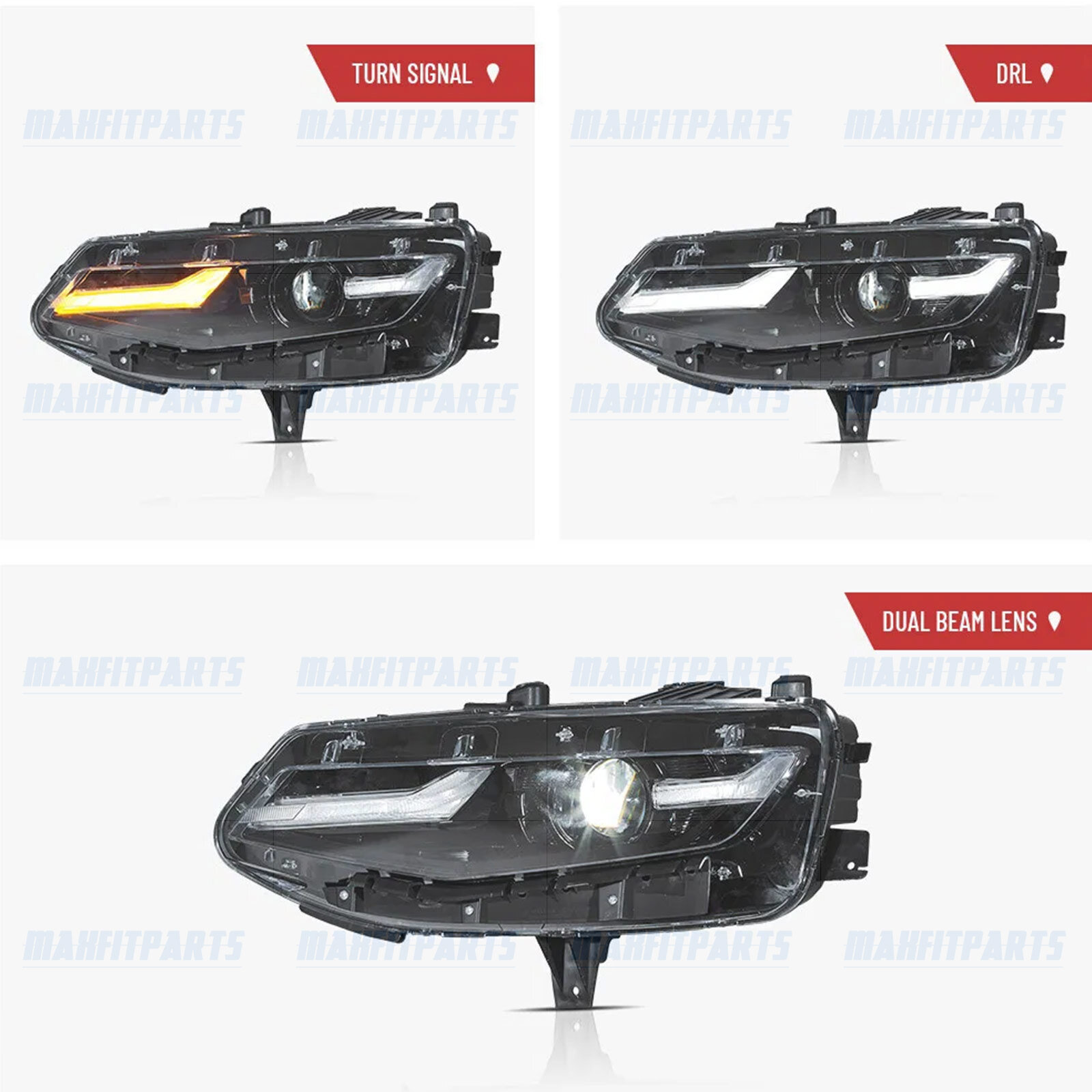 For 2019-2024 Chevrolet Chevy Camaro LED Headlight Projector LEFT Side ...