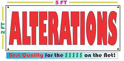 Full Color ALTERATIONS Banner Sign NEW Larger Size Best Quality for the ...