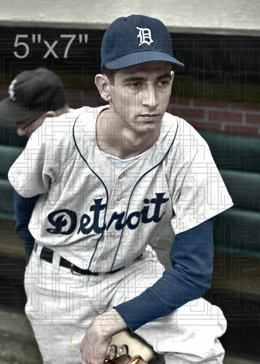 George Alusik - 1958 Detroit Tigers - choose a size - colorized print ...