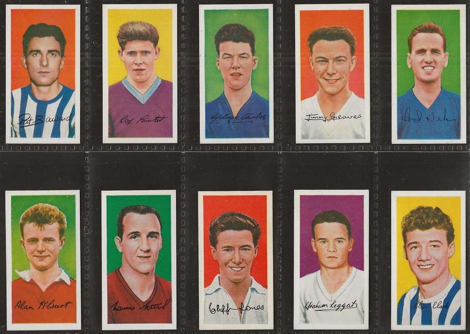 BARRATT-FULL SET- FAMOUS FOOTBALLERS 1962 (A10 SET 50 CARDS) GORDON ...