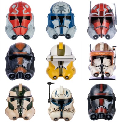 Xcoser 1:1 Captain Rex Commander Cody Clone Trooper Helmet Cosplay ...