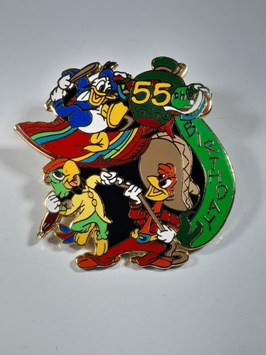Disney 55th Anniversary Three Caballeros Donald Duck Panchito Jose Pin ...