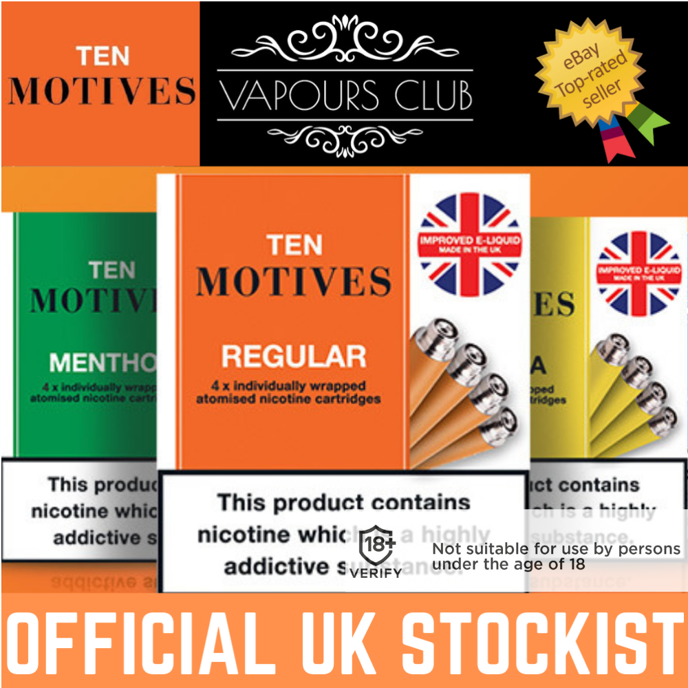 Ten Motives Cartomisers | Menthol | Tobacco Refills | Official UK ...
