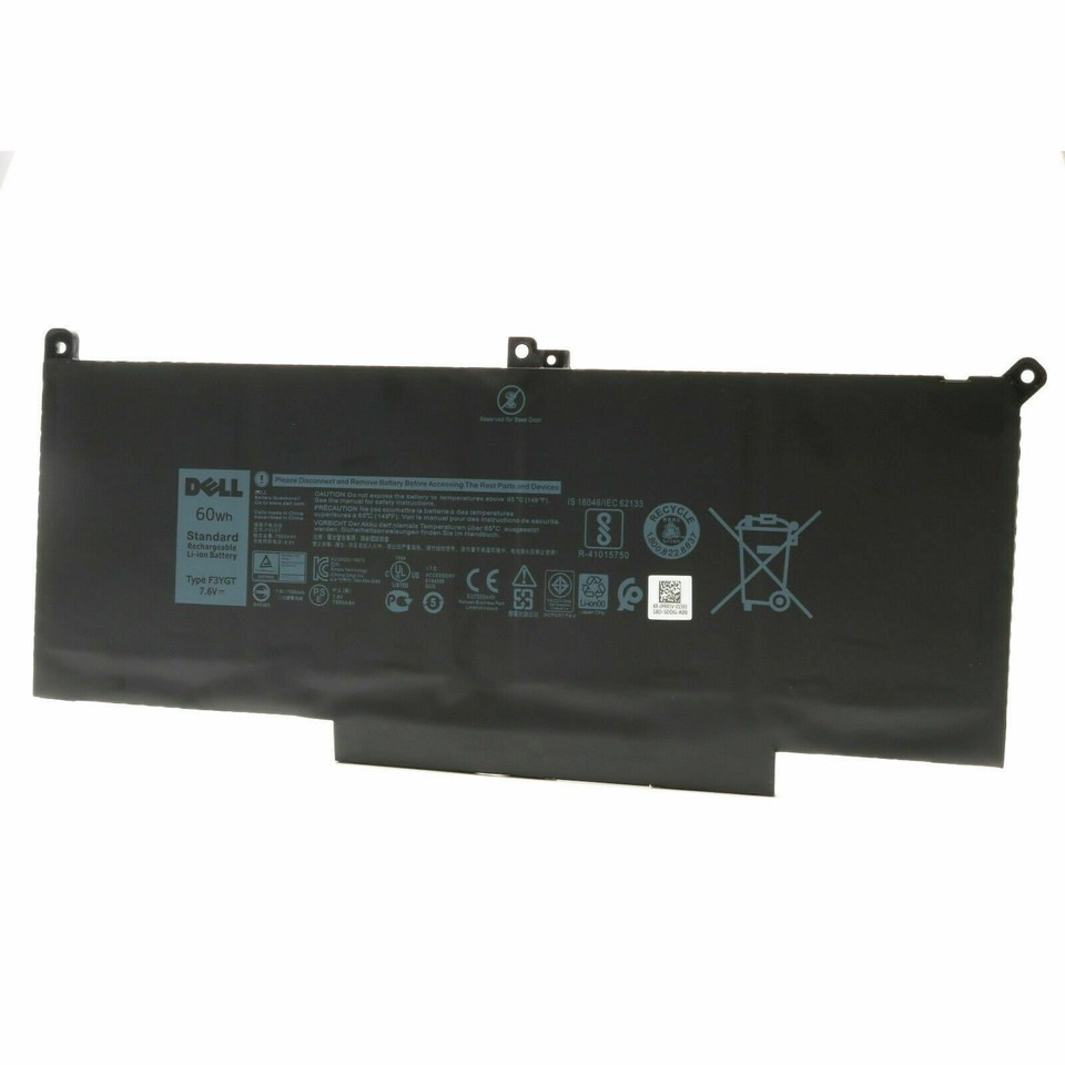 Genuine F3YGT DM3WC Battery For Latitude12 13 14 7280 7290 7380 7390 ...