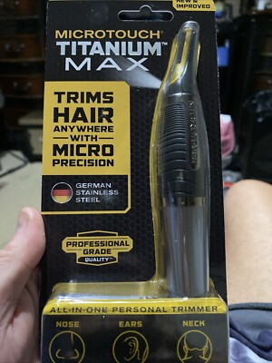 MicroTouch Titanium Max Led Lighted Personal Trimmer Professional Grade ...