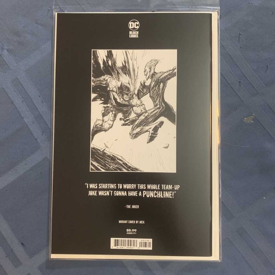 Batman & The Joker: The Deadly Duo #7 Jock Variant Cover DC Comics 2023 ...