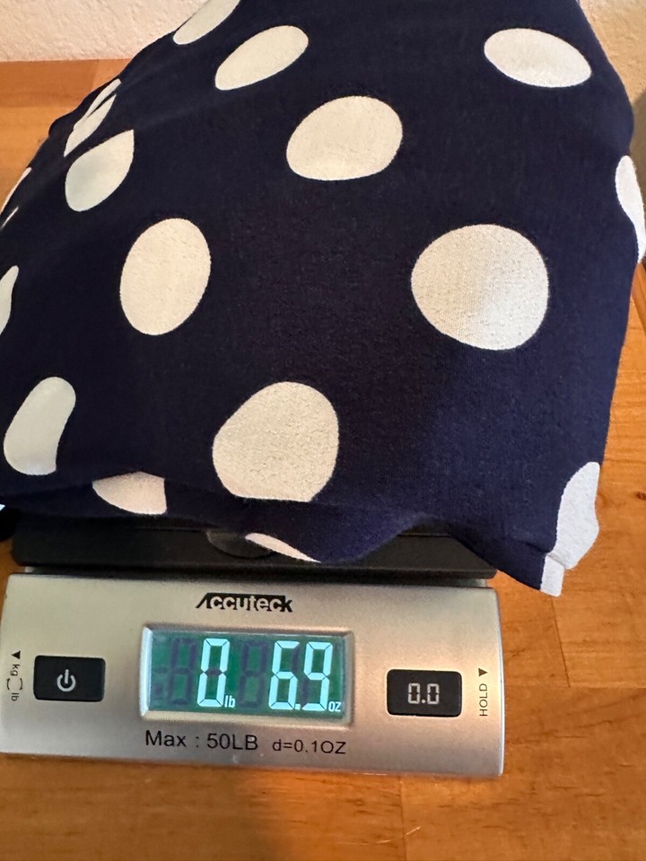 Talbots Womens Dotty Print Midi Skirt Sz 12 Petite Navy Blue White ...