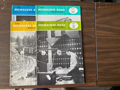 1964 1965 CMStP&P The Milwaukee Road Magazines Railroad Lot of 4 Trains ...