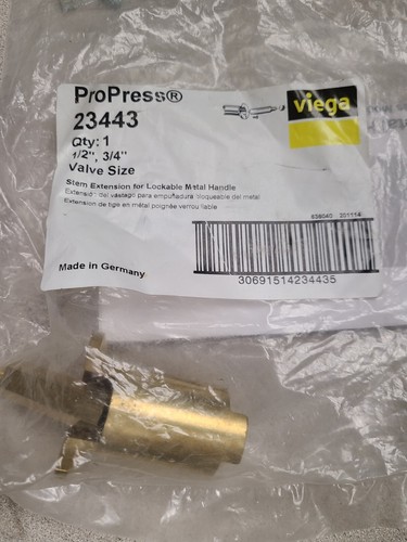 2 Viega 23444 - Stem Extension 1-1/4", 1-1/2" & 2" ProPress Bronze Ball ...