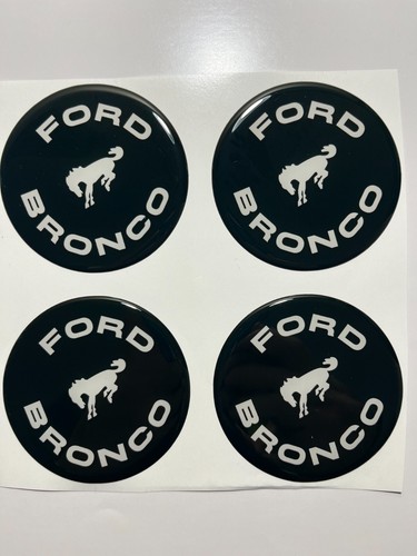 4x Bronco Decals Center Wheel Cap Self-Adhesive Emblems Rims Logo ...