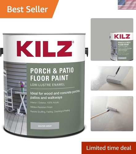 Durable Low-Lustre Enamel Floor Paint - Mildew & Waterproof - 1-Hour ...