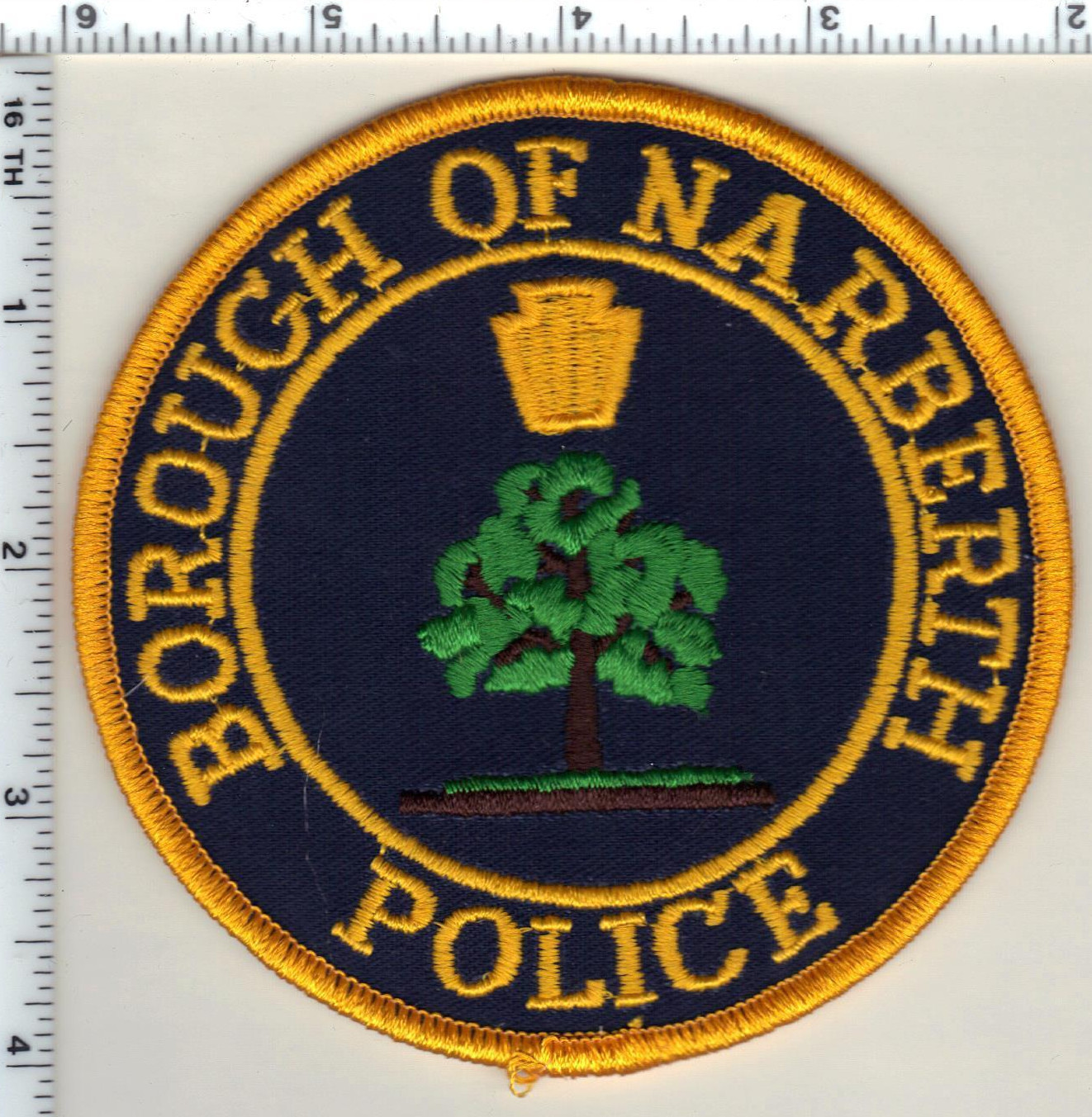 Borough of Narberth Police (Pennsylvania) Shoulder Patch from 1991 | eBay