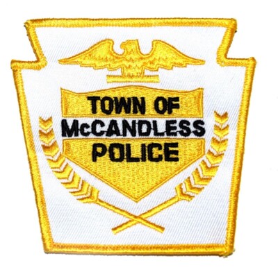 MC CANDLESS PENNSYLVANIA PA Sheriff Police Patch KEYSTONE STATE SEAL ...