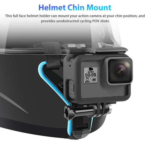 Full Face Helmet Chin Mount Motorcycle Strap Bracket for GoPro Hero 9 8 ...