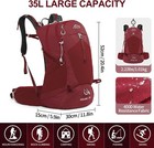 Hiking Backpack,35L Waterproof Hiking Daypack with 3L Water Bladder | eBay