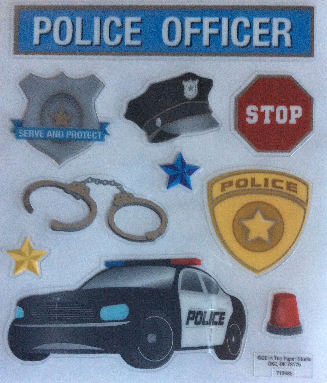 Police Stickers For Kids