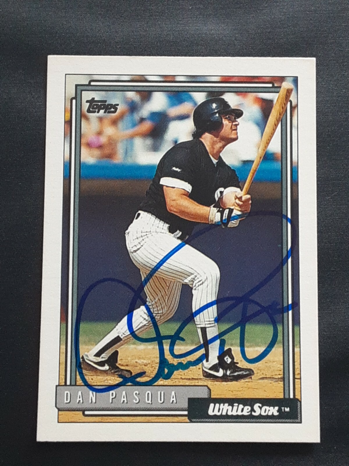 DAN PASQUA CHICAGO WHITE SOX OUTFIELDER SIGNED AUTOGRAPHED BASEBALL ...