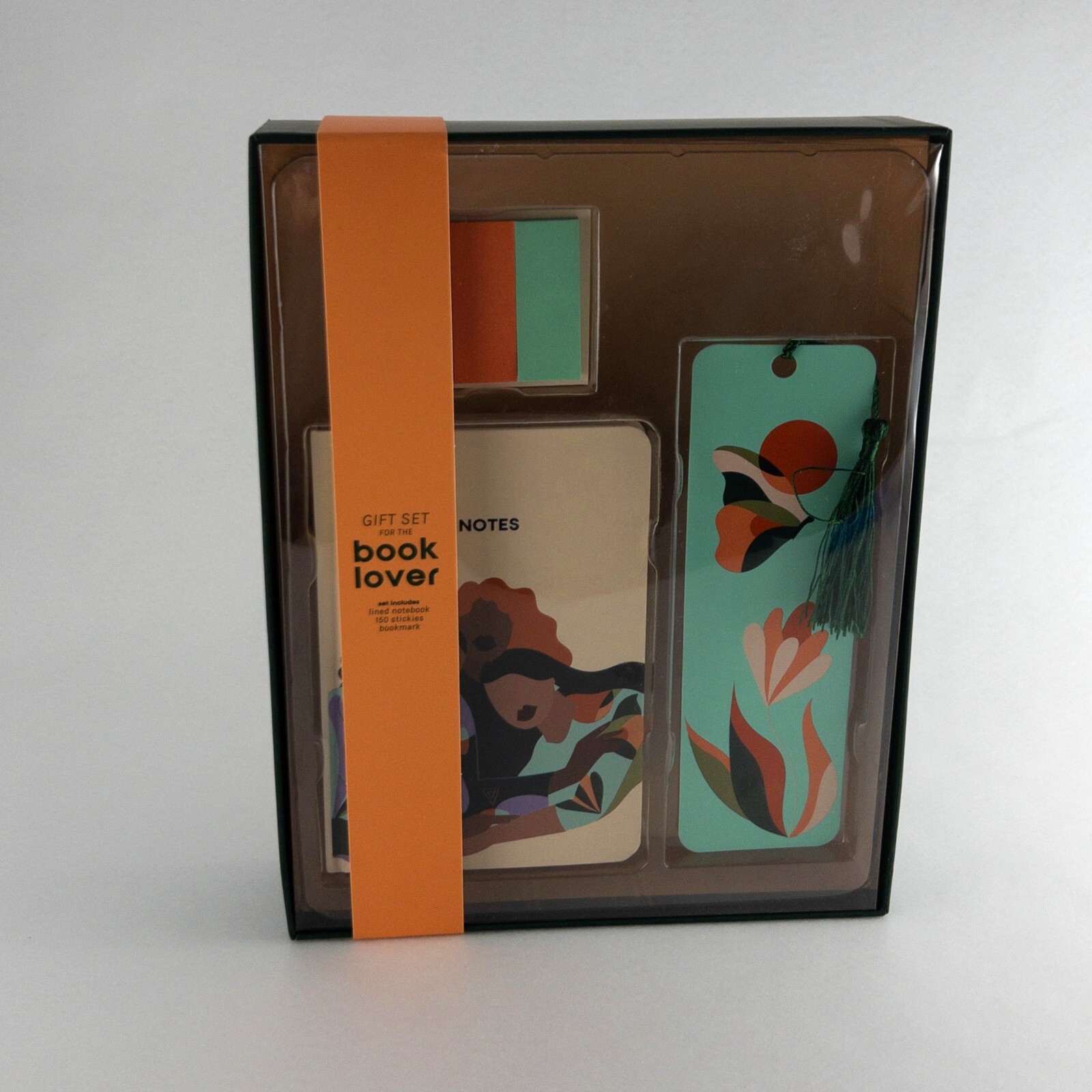 Gift Set for the Book Lover by Be Rooted: Notebook, Bookmark, Page ...