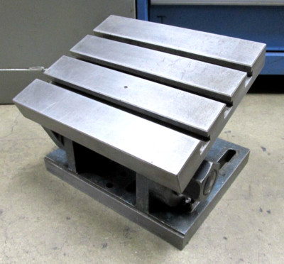 YUASA 12" x 10" 0 to 90 DEGREE TILTING T-SLOT TABLE - #550-433 | eBay