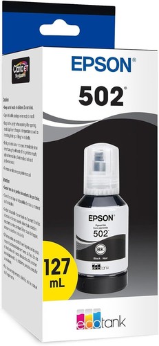 EPSON 502 EcoTank Ink Ultra-high Capacity Bottle Black Works with ET ...