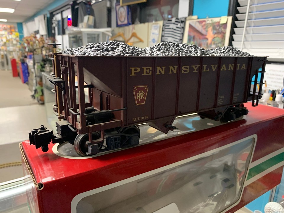LGB #44760 PENNSY 2 BAY HOPPER G SCALE METL WHEELS KNUCKLES FREE ...