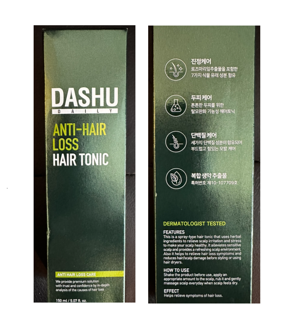 Dashu Anti-Hair Loss Herb Hair Tonic 150ml * 2EA Hair Treatment ...