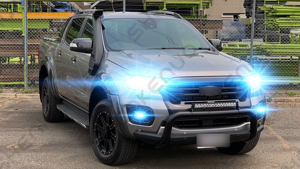 For Ford Ranger 2019 2020 - 6X LED Headlight High/Low Beam + Fog Light ...