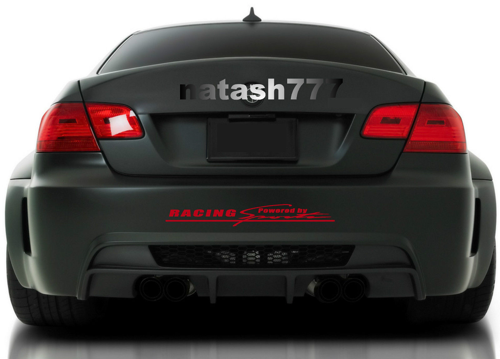 Racing Powered by Sports Vinyl Decal Sticker emblem Performance Car ...