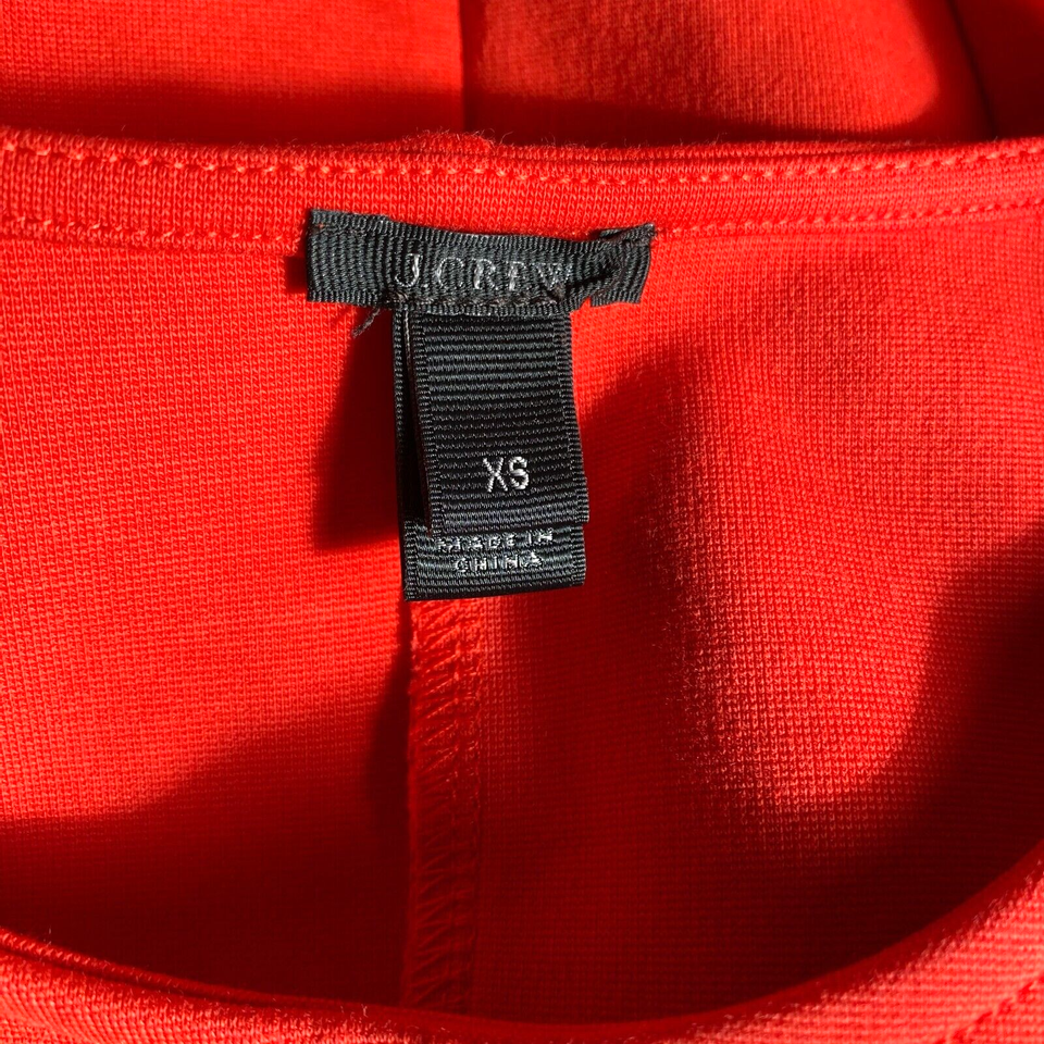 J. Crew Women’s Workwear Peplum Scoop Neck Top Red Size XS | eBay
