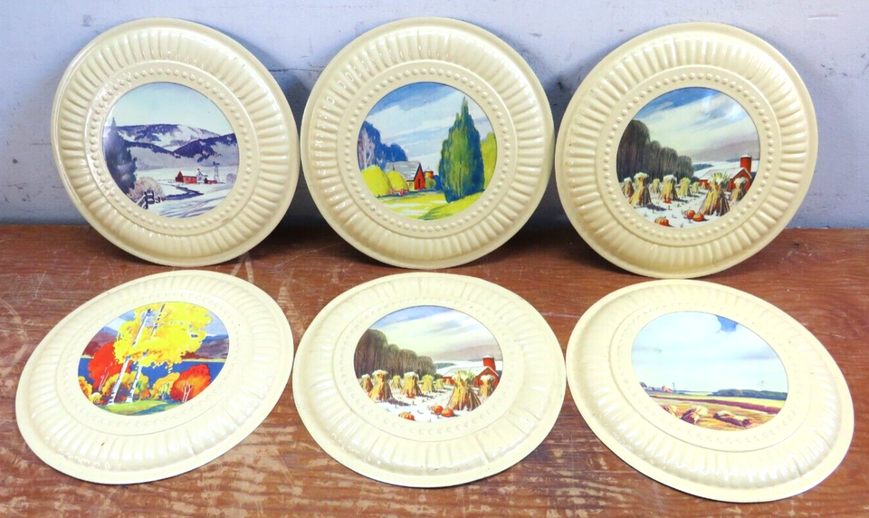 Vintage Clark's GEM Decorative Flue Stoppers covers for 7 inch Flue ...