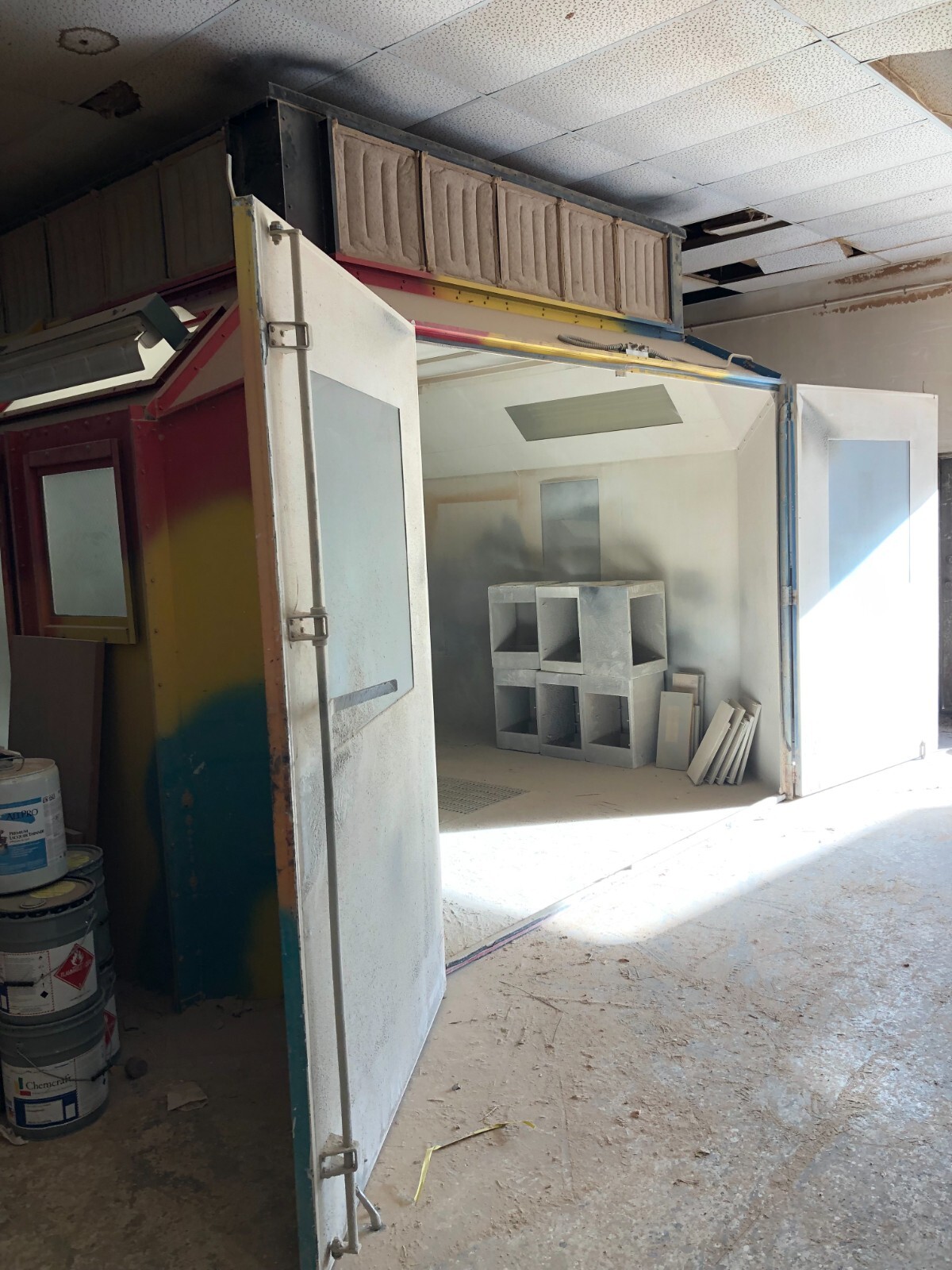 Used paint spray booth - commercial 14' x 24' | eBay