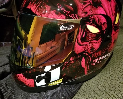 Icon Proshield Fog RST Red Face Shield for Airframe Alliance GT 0130 ...