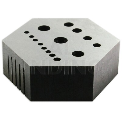 Hexagonal Staking Anvil 15 Holes & 5 Serrations Watch Riveting ...