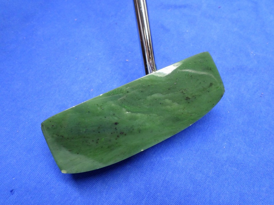 Natural Jade Putter 36" with Tiger Shark Tour Grip - Novelty, Stone | eBay