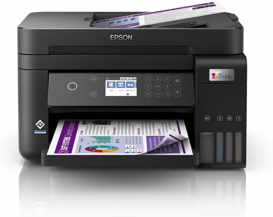 Epson EcoTank ET-3850 A4 Colour Multifunction Inkjet Printer + INKS ...