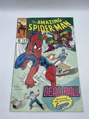 The Amazing Spider-Man #5 1993 Marvel Comic Dead Ball Ft. The Montreal ...