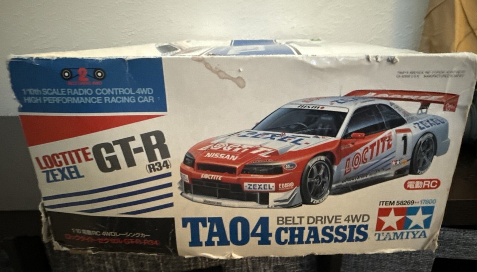 Tamiya (58269) Loctite Zexel GT-R (R34) TA-04 Chassis with Full Ball ...