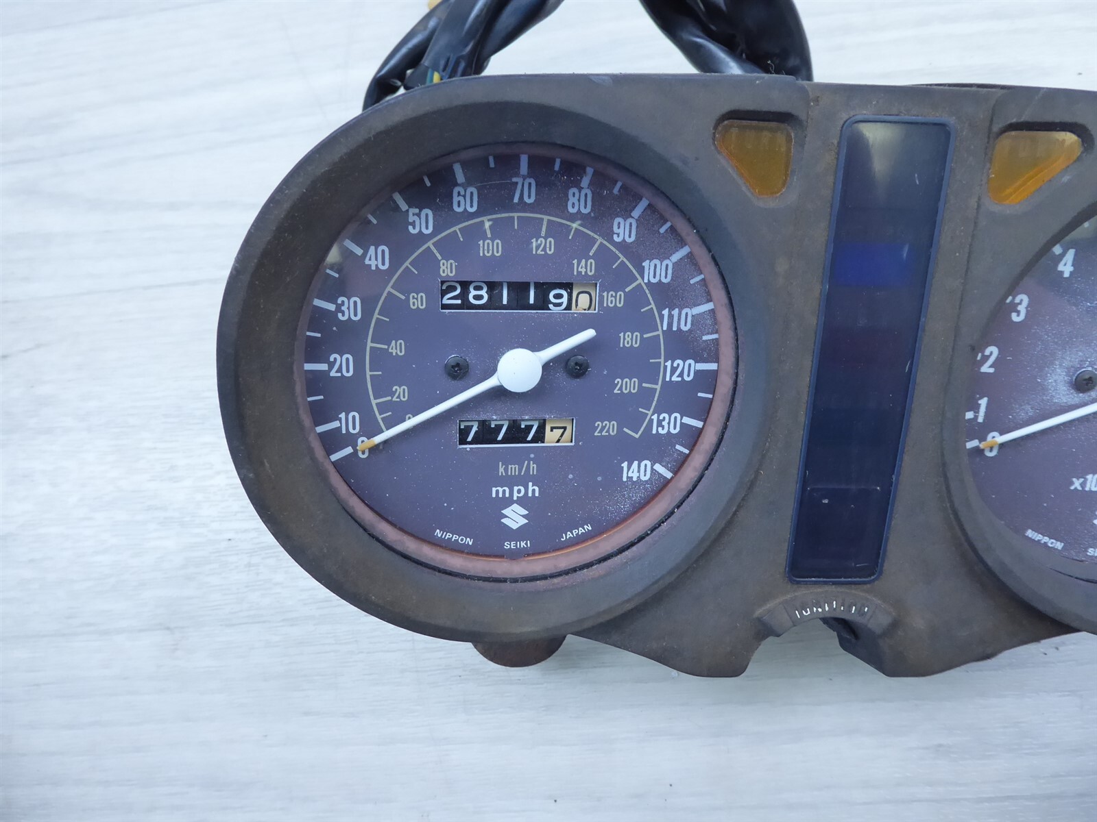 1977 Suzuki GS750E S790-1) speedo tach gauge set instrument panel | eBay