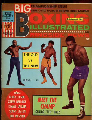 October 1968 Boxing Illustrated Magazine Muhammad Ali Front Cover EX | eBay
