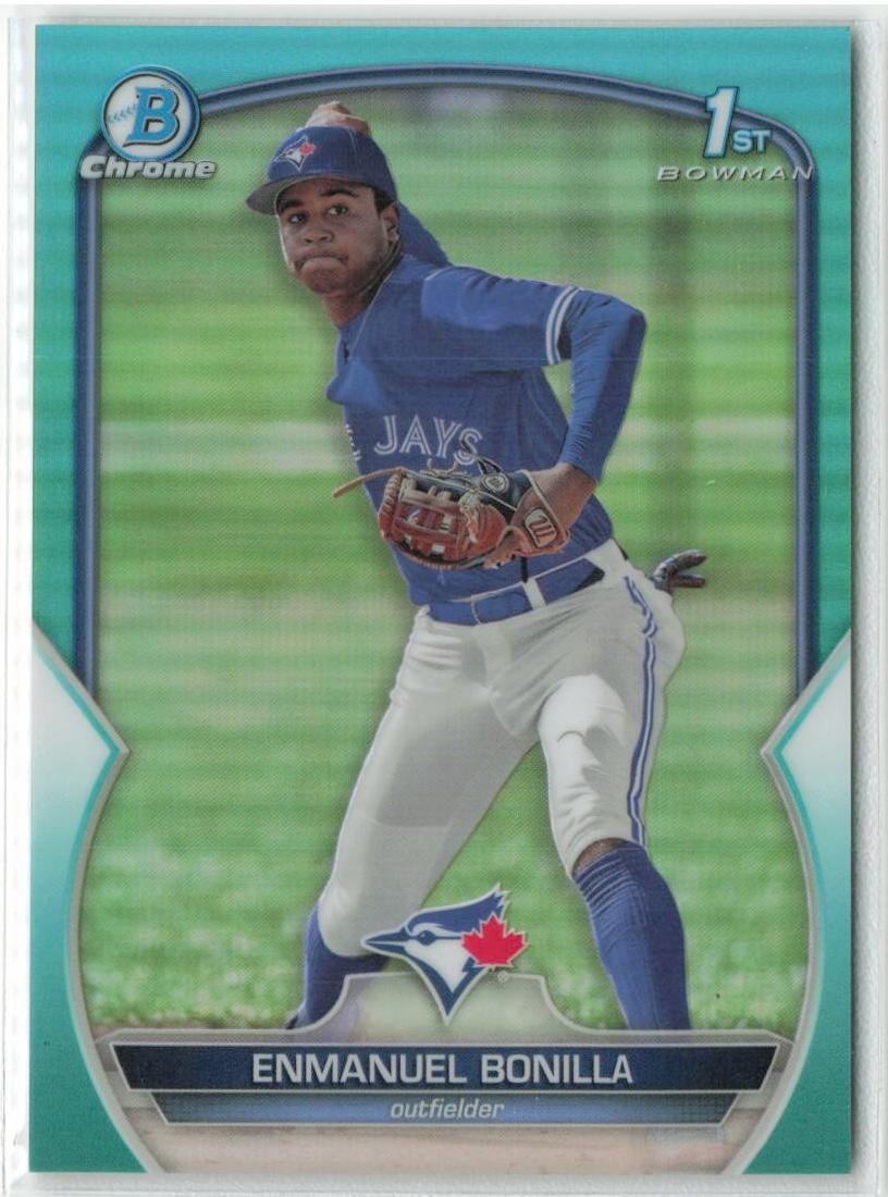 2023 Bowman Chrome - Prospects Enmanuel Bonilla #BCP-163 Aqua Refractor ...