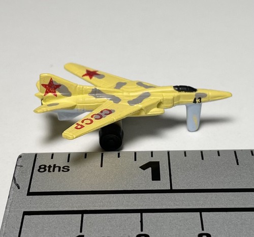 Funrise 1988 Micro Machines CCP Soviet Fighter Jet Military Army Yellow ...