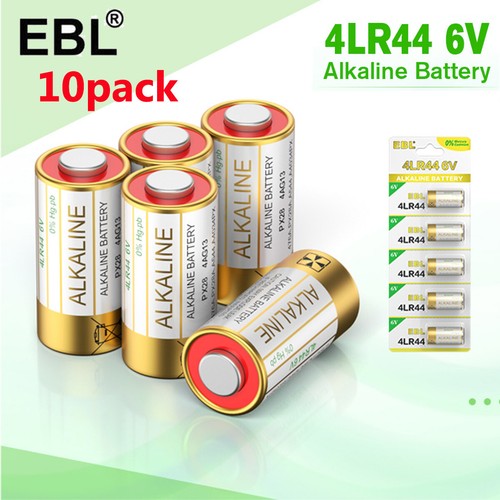 10x 4LR44 6V Battery 476A A544 4G13 PX28 Alkaline For Dog Training ...